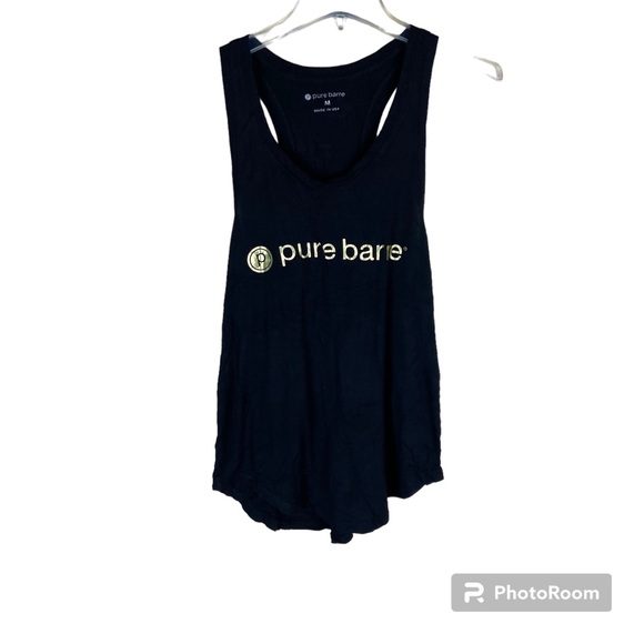 Pure Barre | Tops | Pure Barre Black Star Racer Back T Shirt | Poshmark